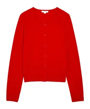 VINCE Scalloped Trims Wool And Cashmere-blend Cardigan