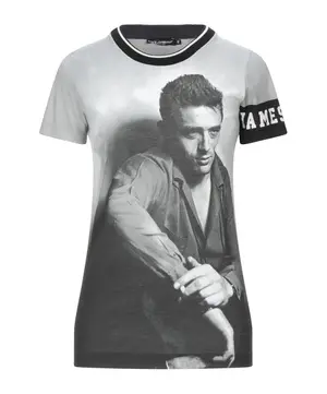 Dolce & Gabbana Colorful Printed Short-sleeve T-shirt - Black