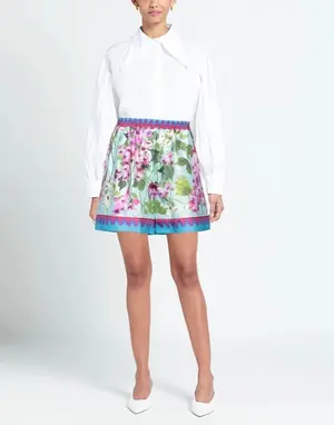 Dolce & Gabbana Multicolor Floral Satin Shorts
