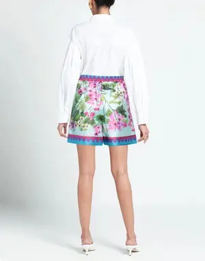 Dolce & Gabbana Multicolor Floral Satin Shorts