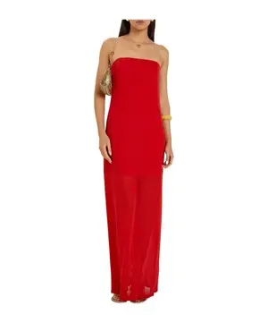 Staud Sleeveless Mesh Dress