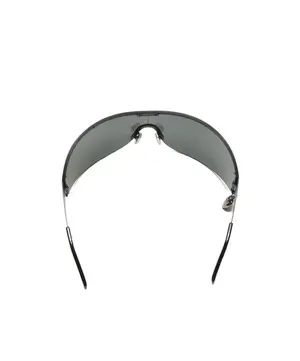 Acne Studios Shield Frame Sunglasses With Heart Embellishments