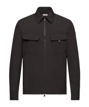 Moncler Seersucker Shirt Jacket