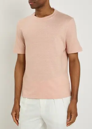 Brunello Cucinelli Ribbed Crew Neck T-shirt