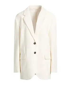 Brunello Cucinelli Single-breasted Suit Jacket - White