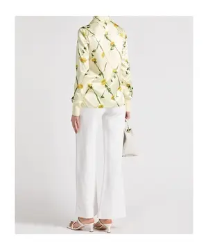 Burberry Floral Print Long Sleeve Shirt