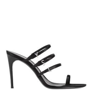 Saint Laurent Strappy High-heeled Sandals - Black