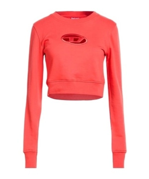 DIESEL® Solid-color Short Hoodie - Orange