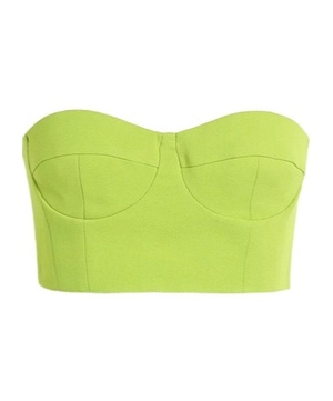 MAXCO. Max&co. Sweetheart Neckline Corset Top - Green