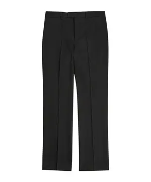 Valentino Garavani Straight-leg Wool Trousers - Black