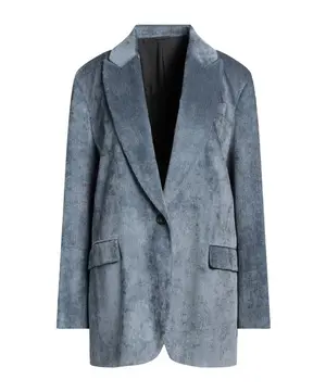 Brunello Cucinelli Corduroy Suit Jacket - Gray