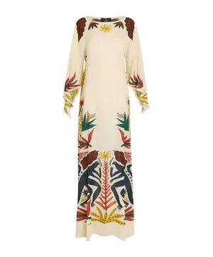 Etro Printed Chiffon Tunic Dress - Nude