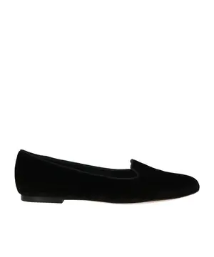 Dolce & Gabbana Velvet Round Toe Loafers