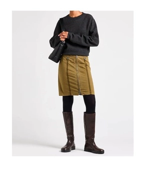 Burberry Zip-front Skirt