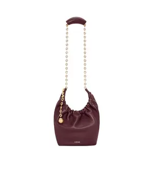Loewe Small Squeeze Bag In Nappa Lambskin - Red