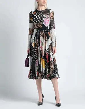 Dolce & Gabbana Paneled Long Sleeve Dress