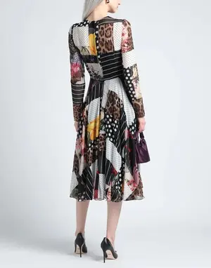 Dolce & Gabbana Paneled Long Sleeve Dress