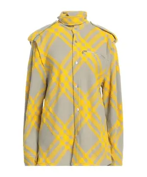 Burberry Plaid Long-sleeve Shirt - Yellow