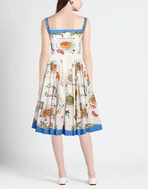 Dolce & Gabbana Sleeveless Printed Midi Dress