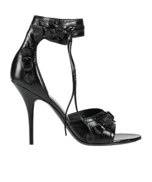 Balenciaga Open-toe Sandals With Buckled Ankle Straps - Black
