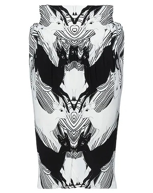 Burberry Two-tone Pencil Skirt