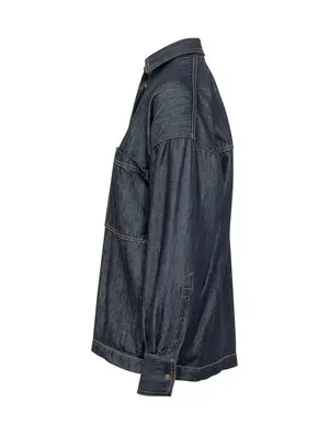 DARKPARK Long-sleeved Straight-hem Denim Shirt