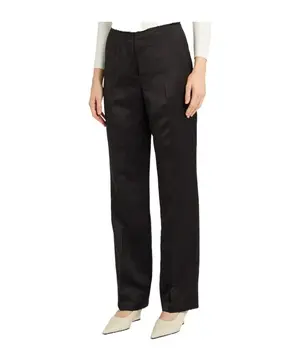 TOTEME Rawedged Straightleg Satin Trousers