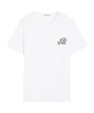 Moncler Cotton Crew Neck T-shirt - White
