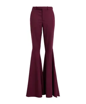 Saint Laurent Tailored Flared Wool Trousers