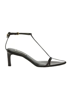 JIL SANDER T-bar Ankle Strap Sandals