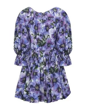 Dolce & Gabbana Floral Long-sleeve Dress
