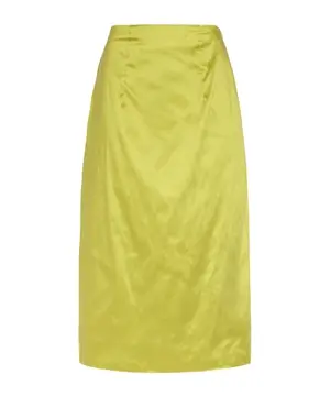 Simone Rocha Sculpted Bustle Taffeta Midi Skirt