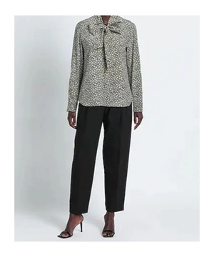 Tory Burch Floral Print Bow-tie Shirt