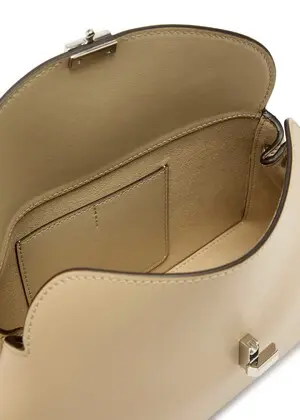 TOTEME Flip-top Leather Bag - Nude