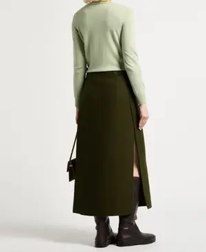 Brunello Cucinelli Crewneck Long Sleeve Knit - Green