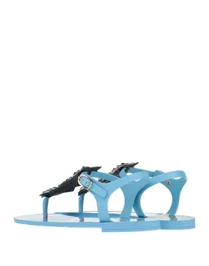 Dolce & Gabbana Embellished Thong Sandals - Blue