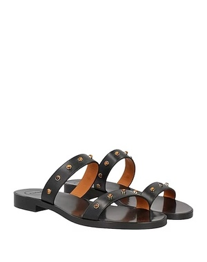 Chloé Studded Leather Slides