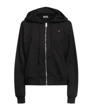 DIESEL® Solid-color Hooded Jacket - Black
