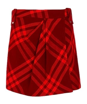 Burberry Plaid Midi Skirt