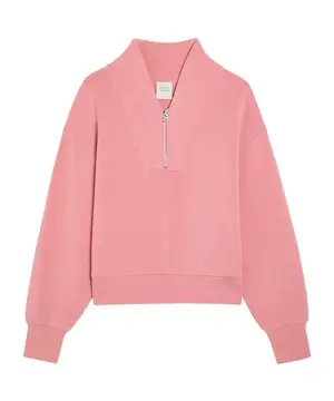 Varley Varley Zip Collar Sweatshirt Pink