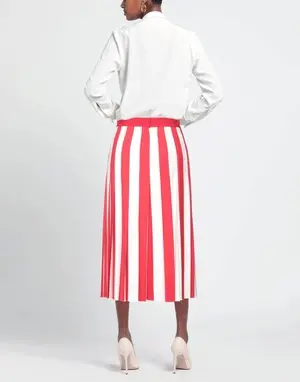 Dolce & Gabbana Striped Stretch Midi Skirt