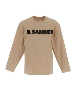 JIL SANDER Logo Long-sleeved T-shirt - Nude