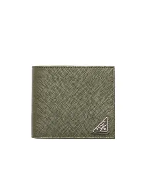 Prada Saffiano Leather Wallet - Green