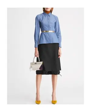 Tory Burch Ruffle Midi Skirt