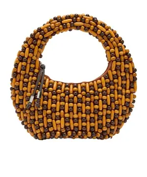 Staud Reef Beaded Top Handle Bag