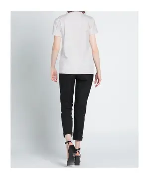 Max Mara Logo Crew Neck T-shirt - White