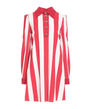 Dolce & Gabbana Two-tone Striped Long Sleeve Shirt Dress