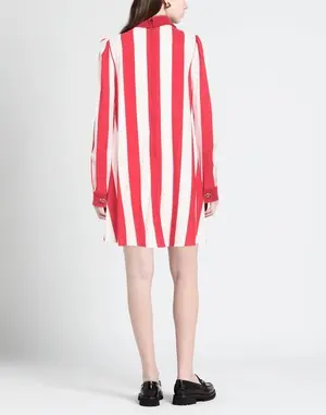 Dolce & Gabbana Two-tone Striped Long Sleeve Shirt Dress