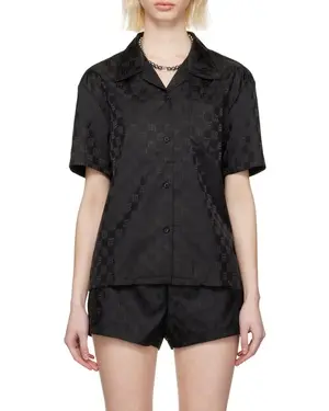 MISBHV Monogram Printed Short-sleeved Shirt
