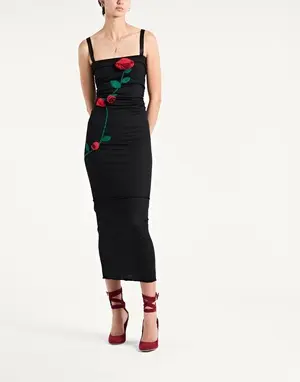 Dolce & Gabbana Sleeveless Square Neck Slim-fit Dress